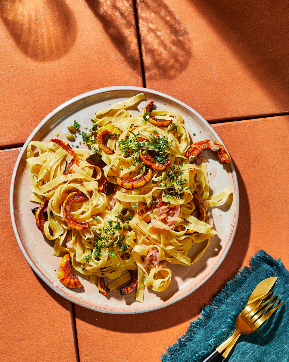 Asha's Spiced Squash Pasta with Pumpkin Seed Gremolata – Diaspora Co.