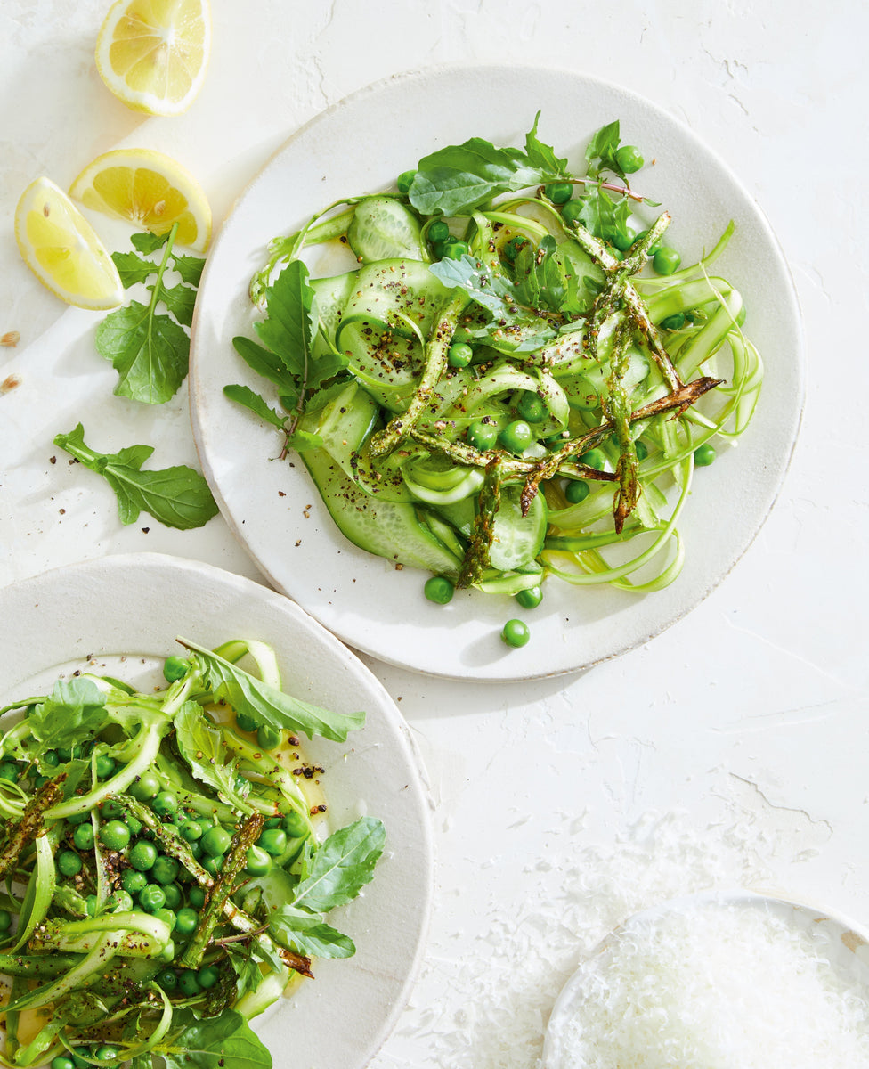 Jess' Asparagus, Peas, and Cucumber “Cacio e Pepe” – Diaspora Co.